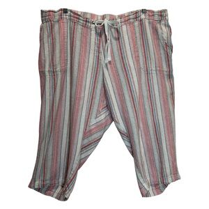 Juniper + Lime | Pants & Jumpsuits | Juniper Lime Linen Blend Red White ...